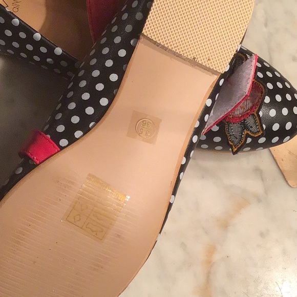 Modcloth | Shoes | Flats With Strawberry Velcro Size 6 Or 36 Runs A Tad ...